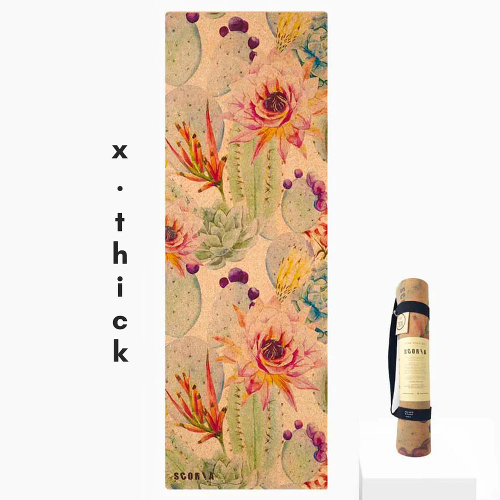Extra Thick Cork Yoga Mats | Non-toxic mats by Scoria World