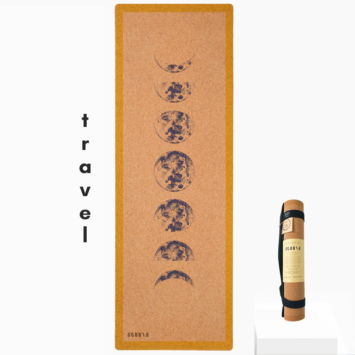 Travel Artist Cork Yoga Mat | 2MM– Scoria World