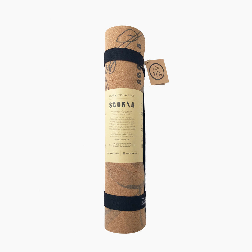 Scoria Blossom Cork Yoga Mat | Best & Kindest Yoga Mats