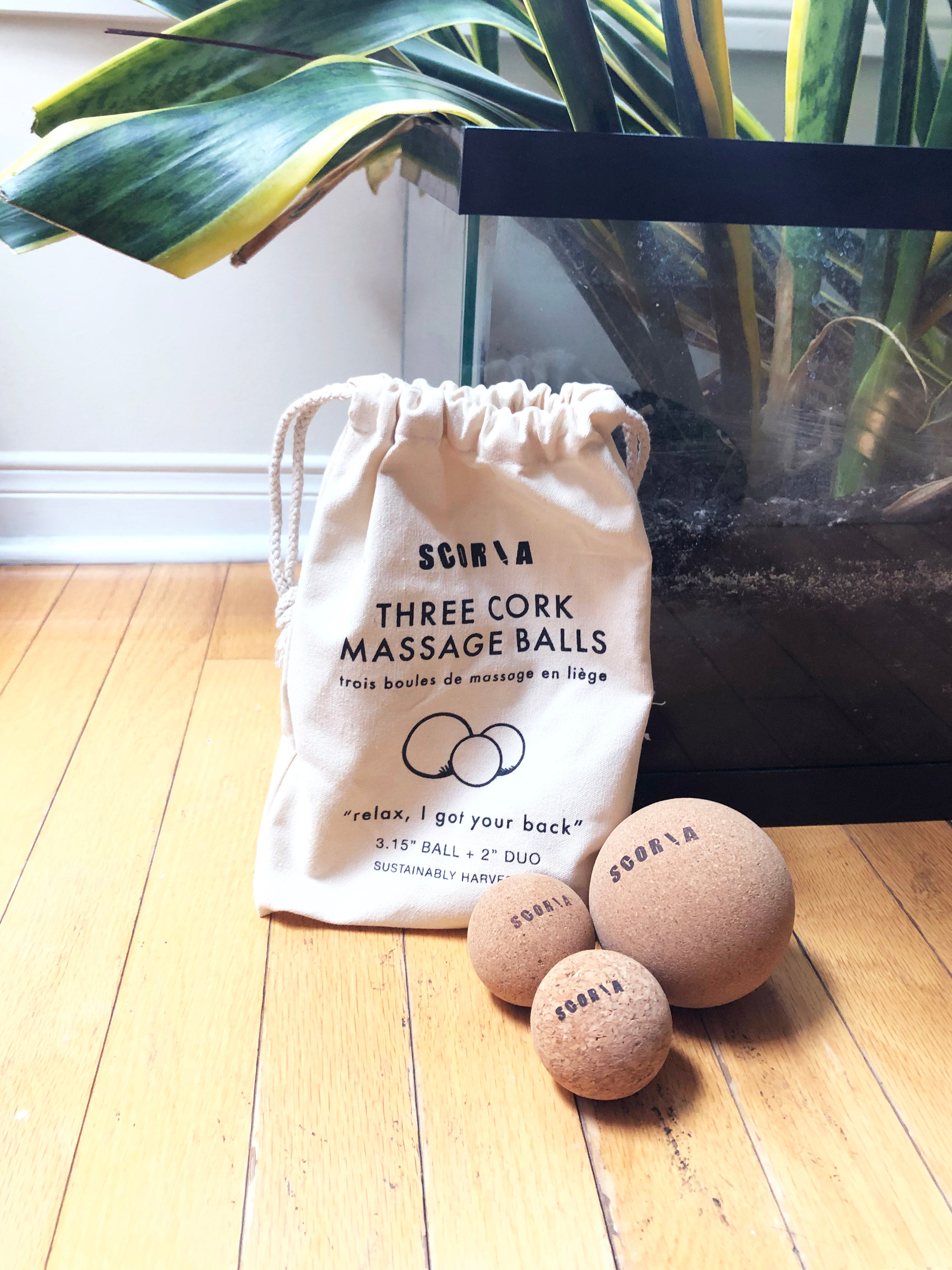 Cork Massage Balls (Set of Three)– Scoria World