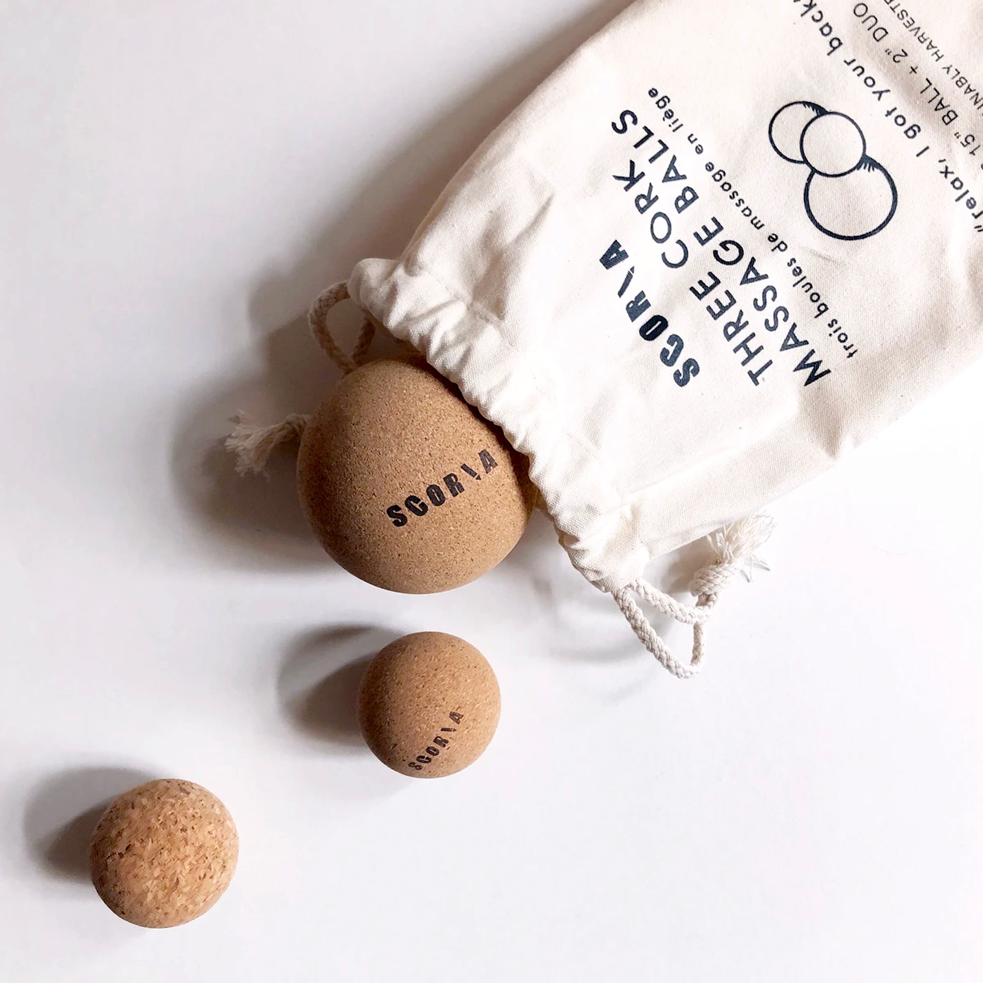 Cork Massage Balls (Set of Three)– Scoria World