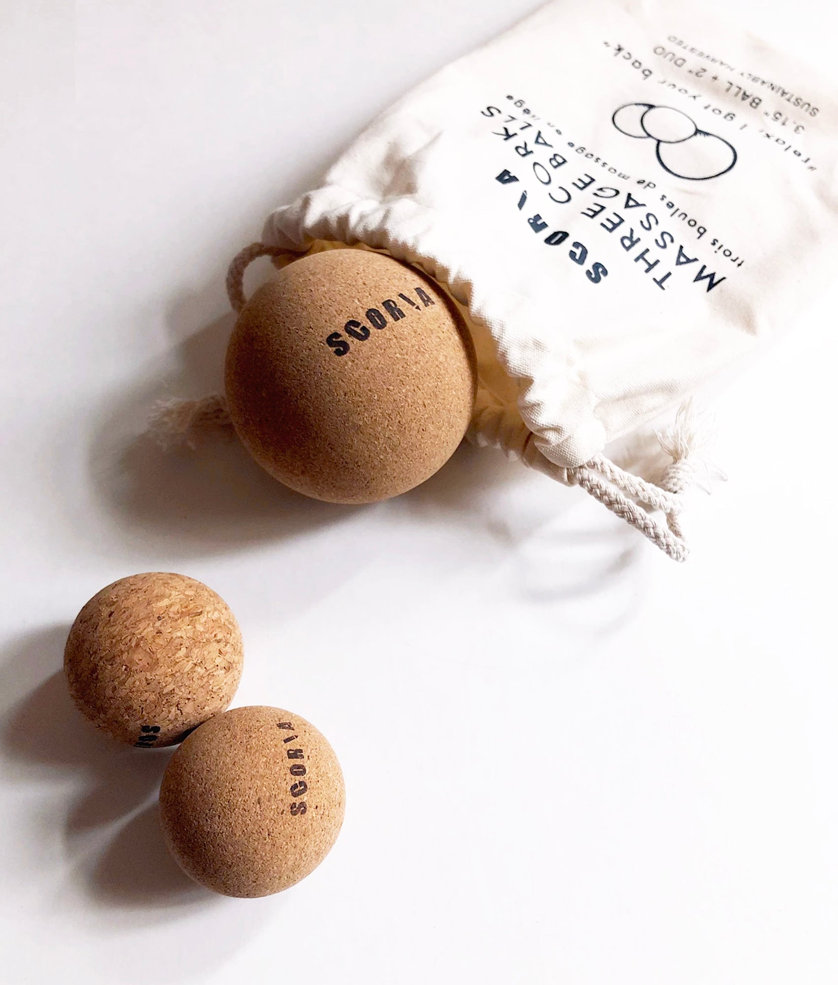 Cork Massage Balls (Set of Three)– Scoria World
