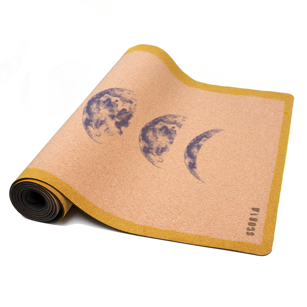 Moon Phases Cork Yoga Mat | 4.5MM