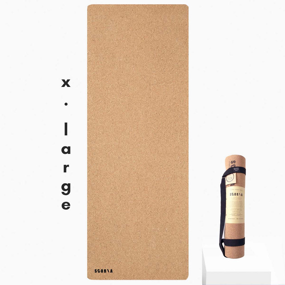 BIGGEST - Extra Wide, Extra Tall, Extra Thick Essential Cork Yoga Mat | 6mm